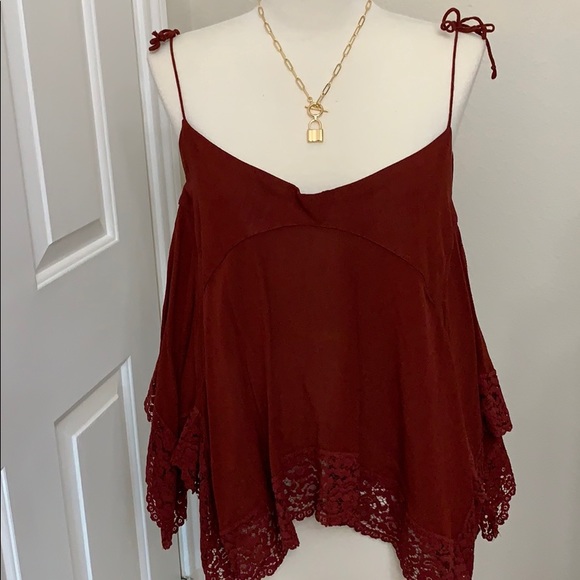Free People | Tops | Free People Lace Tank | Poshmark